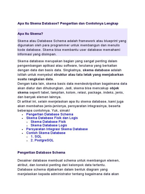 Apa Itu Skema Database Pdf
