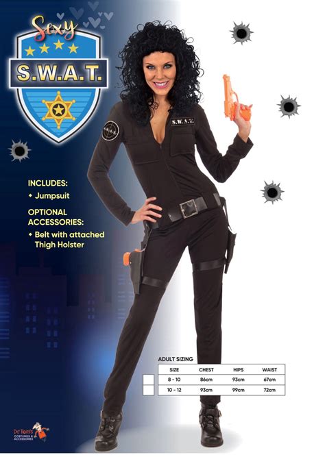 Swat Officer Sexy Womens Dress Up Costume