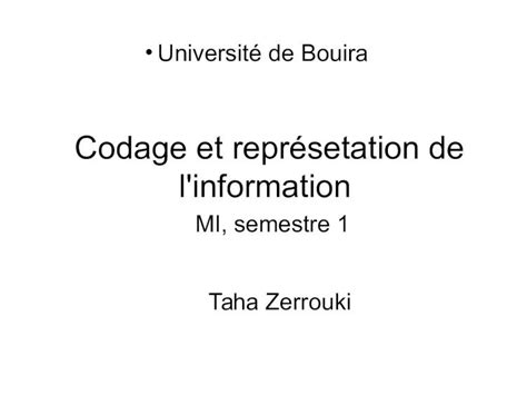 Pdf Codage Et Représetation De Linformation · 2014 12 21 · Le