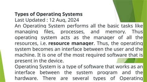 Operating System Computer Basic Learning Pptx Operating Systems Computer Software And