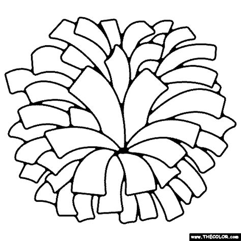 Pom Pom Coloring Sheets