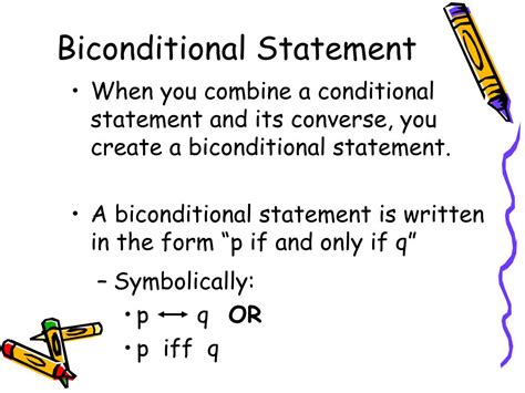 Biconditional Statement