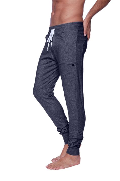 Long Cuffed Perfection Yoga Pants Charcoal Yoga Pants Men Yoga For