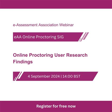 Free Webinar On Online Proctoring By E Assessment Association E