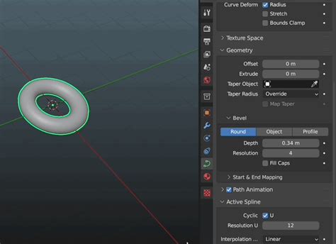 Boolean Modifier How To Cut A Curve Blender Stack Exchange
