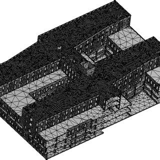 Finite Element Mesh Generated On A Structure Download Scientific Diagram
