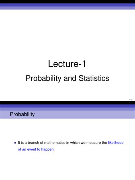 Lec 1 Pdf Statistics Descriptive Statistics