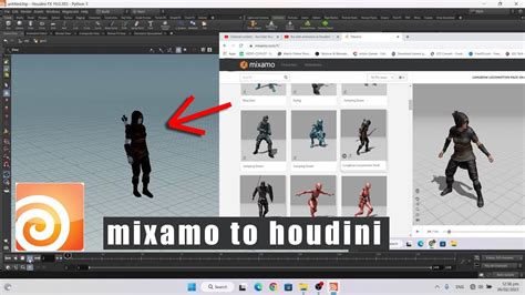 How To Import Mixamo Character With Animation In Houdini 19 Houdini Tutorial For Beginner