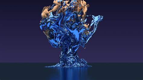 deep water impact ensemble data set nsf ncar visualization gallery