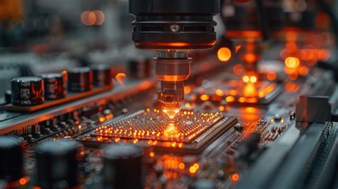 Automated Circuit Board Assembly Premium Ai Generated Image