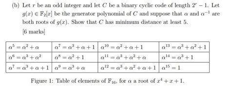 B Let R Be An Odd Integer And Let C Be A Binary