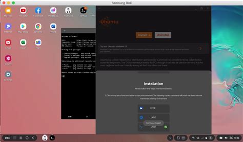 coping in dex mode form andronix to termux doesn t work while using