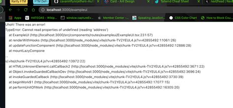 Localhost3000exampleui Throws An Error · Issue 9 · Scaffold