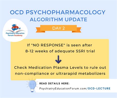 Ocd Psychopharmacology Algorithm 3 Days Lecture Series Psychiatry Education Forum Ocd Psychopharmacology Algorithm 3 Days Lecture Series Psychiatry Education Forum