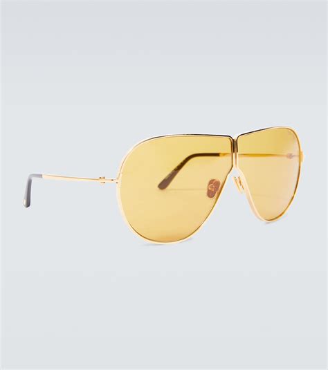 골드 Keating 에비에이터 선글라스 Tom Ford Mytheresa