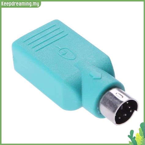 Keepdreaming AU Male For PS2 To USB Female Adapter Converter Keyboard Mouse Mice Connector