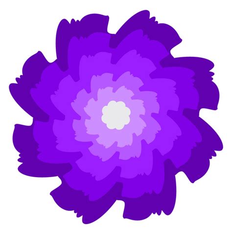 Gradient Color Leaves Flower 25225587 Png