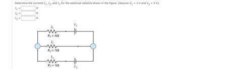 solved determine the currents i1 i2 and i3 for the