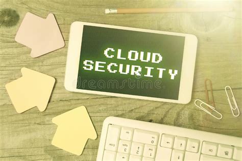 Conceptual Display Cloud Security Business Approach Imposing A Secured