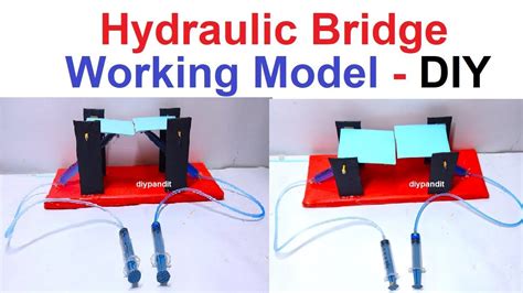 Hydraulic Bridge Working Model Science Project Exhibition Diy Simple And Easy Diy Pand