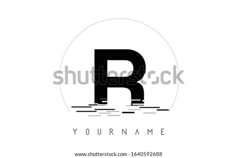 R Black Letter Logo Design Circular Stock Vector Royalty Free 1640592688 Shutterstock