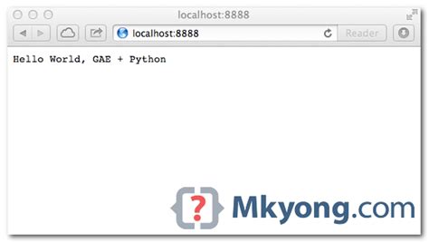 GAE Python Hello World On Mac OS X Mkyong