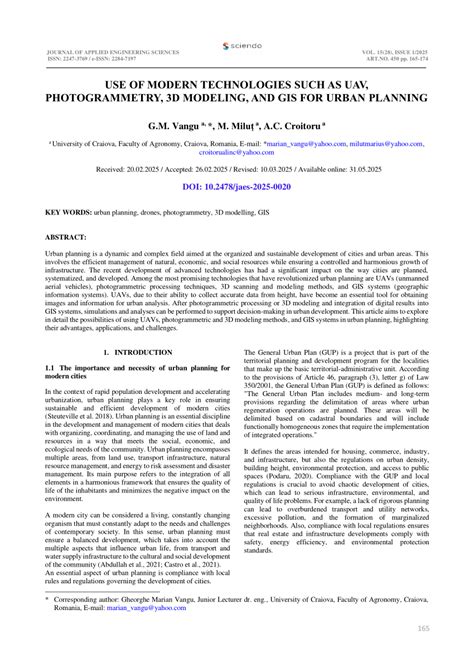 Pdf Use Of Modern Technologies Such As Uav Photogrammetry 3d