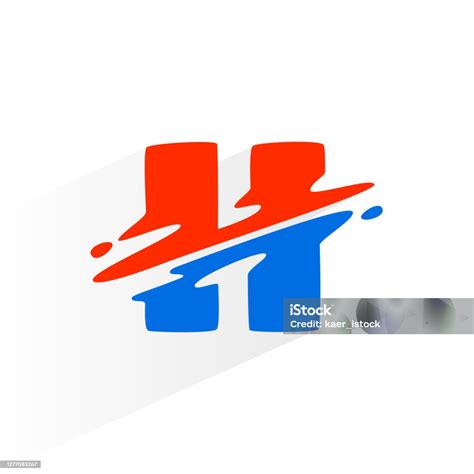 편지 H 빠른 속도 로고 글리치 이미지 기법에 대한 스톡 벡터 아트 및 기타 이미지 글리치 이미지 기법 날기 단체전 Istock