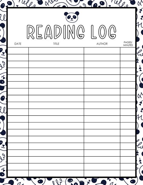 Free Printable Reading Log Printable Board Games