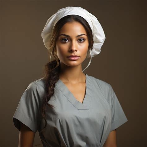 Premium Photo A Indian Nurse Isolated On White Background