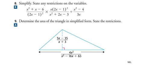 solved 3 simplify state any restrictions on the variables