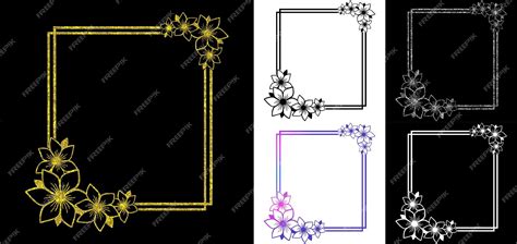 Premium Vector Floral Frame Vector Design Flower Frame Design