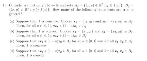 solved consider a function f r r and sets