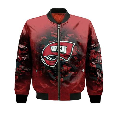 Western Kentucky Hilltoppers Bomber Jacket 3d Printed Camouflage