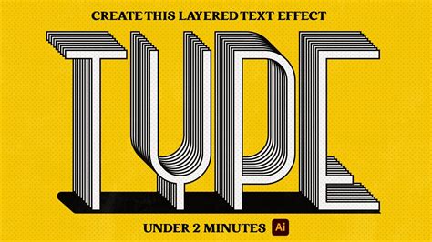 How To Create A Layered Text Effect In Adobe Illustrator YouTube
