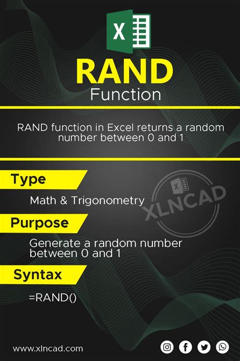 Rand Function Function Excel Trigonometry