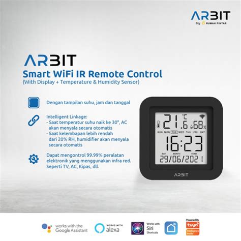 Promo Arbit Smart Wifi Ir Remote Temperature And Humidity Sensor
