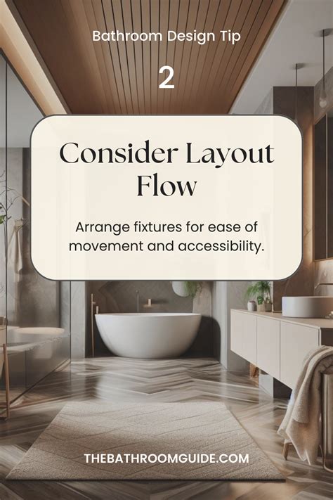 bathroom design tip 2 consider layout flow