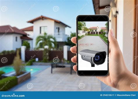 A Homeowner Remote Monitoring Their Homes Security Cameras And Alarm System From A Central Hub