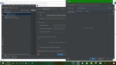 Phpstorm PHP Storm Interpreter Is Not Specified Or Invalid Super User