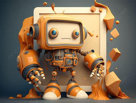 الروبوت خلفية علم الذكاء إنسان آلي اتوماتیک علم صورة الخلفية للتحميل