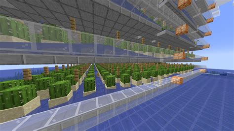 Minecraft Schematic Huge Cactus Farm With Collection System And