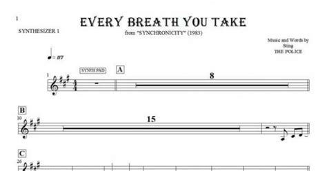 Every Breath You Take Nuty Na Syntezator Synth Pad Halo Playyournotes
