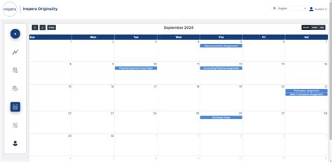 Student Assignments Calendar Inspera Help Center