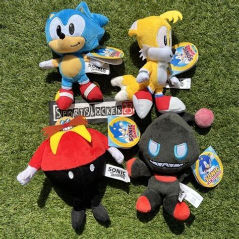 Sonic The Hedgehog Sonic Tails Eggman And Dark Chao 4pk Plush Jakks