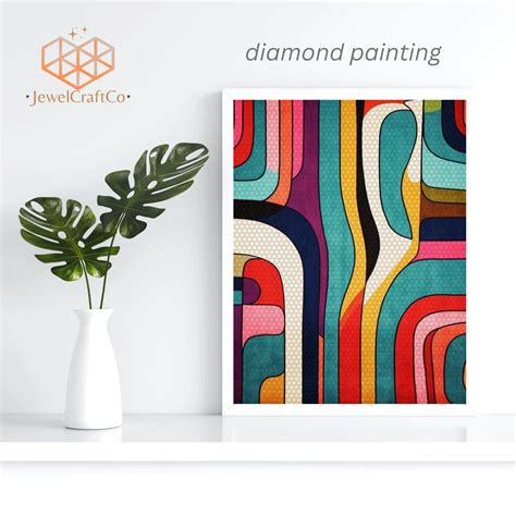 Abstract Art Diamond Painting Kit 40x50cm Gem Art Kits For Adults And