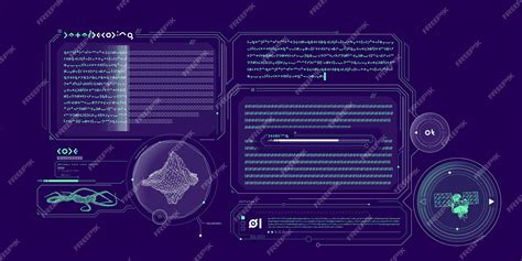 Premium Vector Scientific Research Data Processing Interface