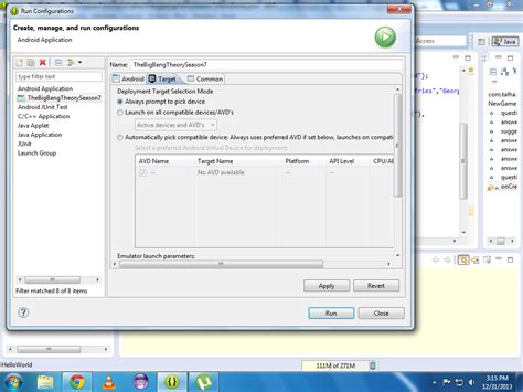 Android No Compatible Targets Were Found Real Device Eclipse