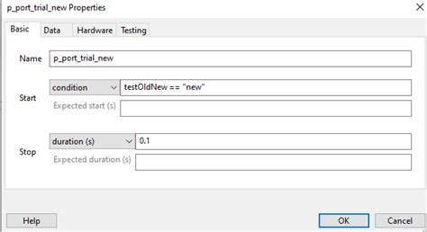 sending a conditional parallel port trigger breaks experiment builder