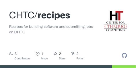 Github Chtcrecipes Recipes For Building Software And Submitting Jobs On Chtc